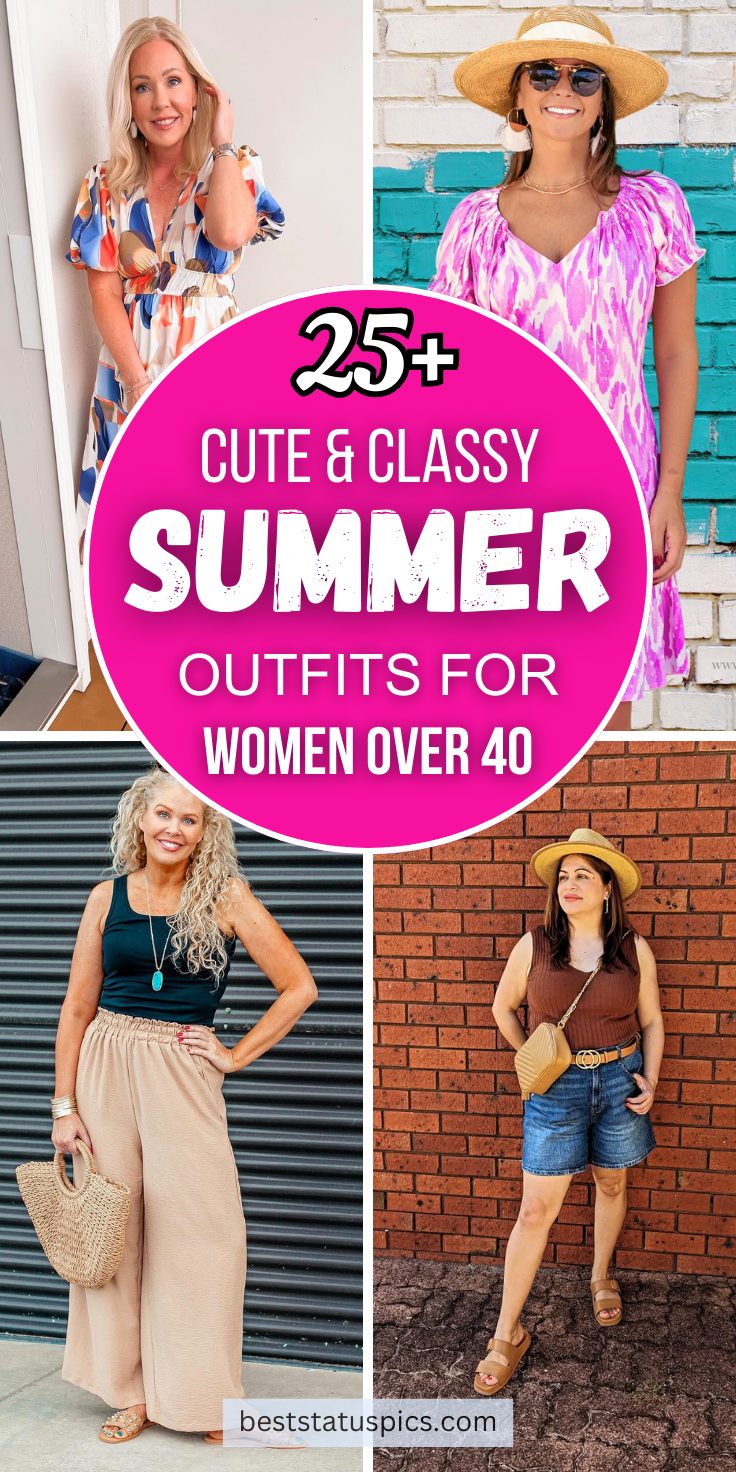 25+ Classy Summer Outfit Ideas for Women Over 40 - Best Status Pics