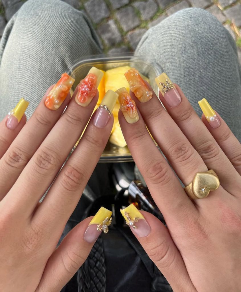 25+ Cute & Trendy Summer Square Acrylic Nail Ideas - Best Status Pics