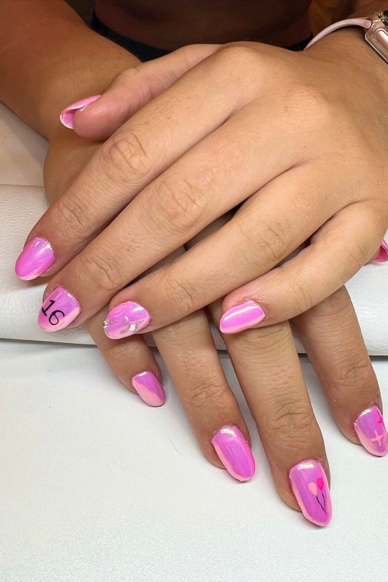 25+ Best Sweet 16 Nail Ideas for 16th Birthday Party - Best Status Pics ...