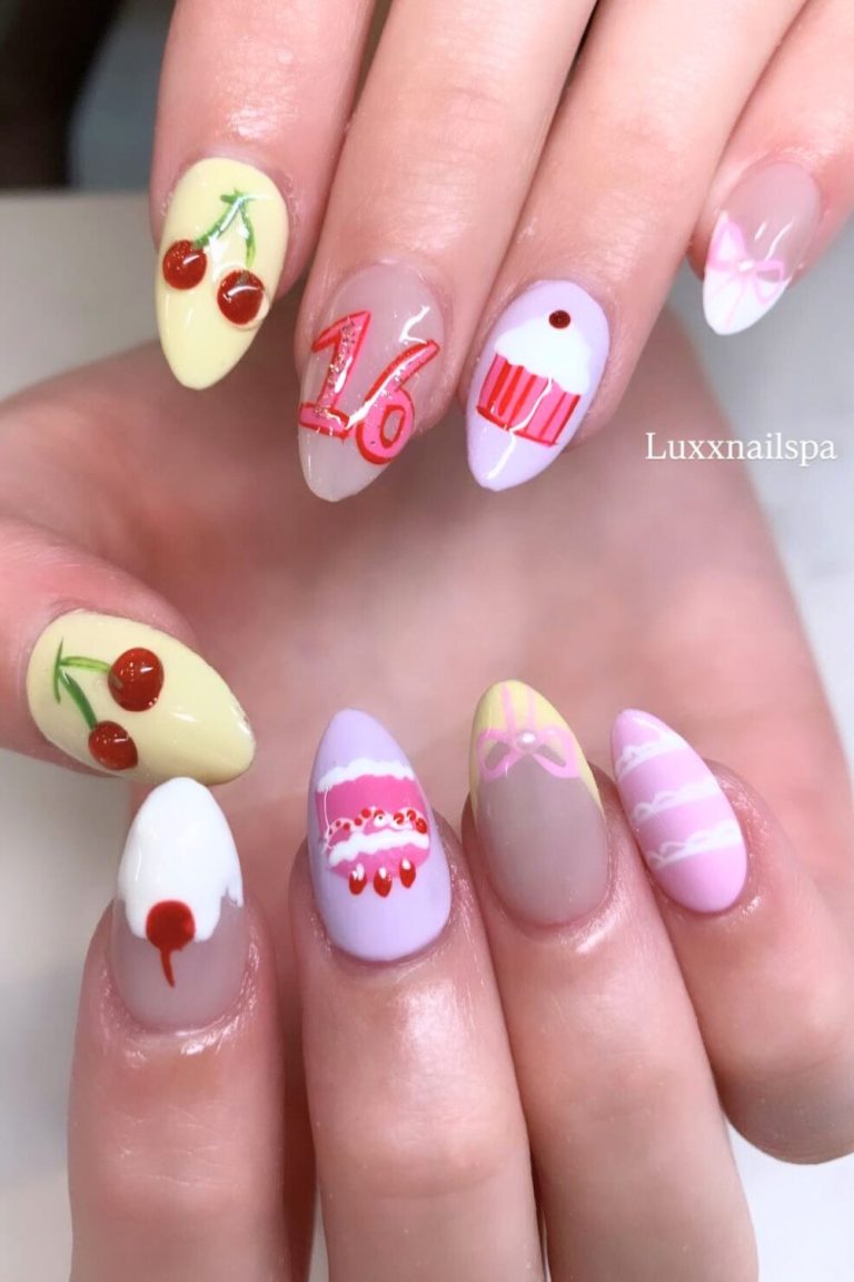 25+ Best Sweet 16 Nail Ideas for 16th Birthday Party - Best Status Pics ...