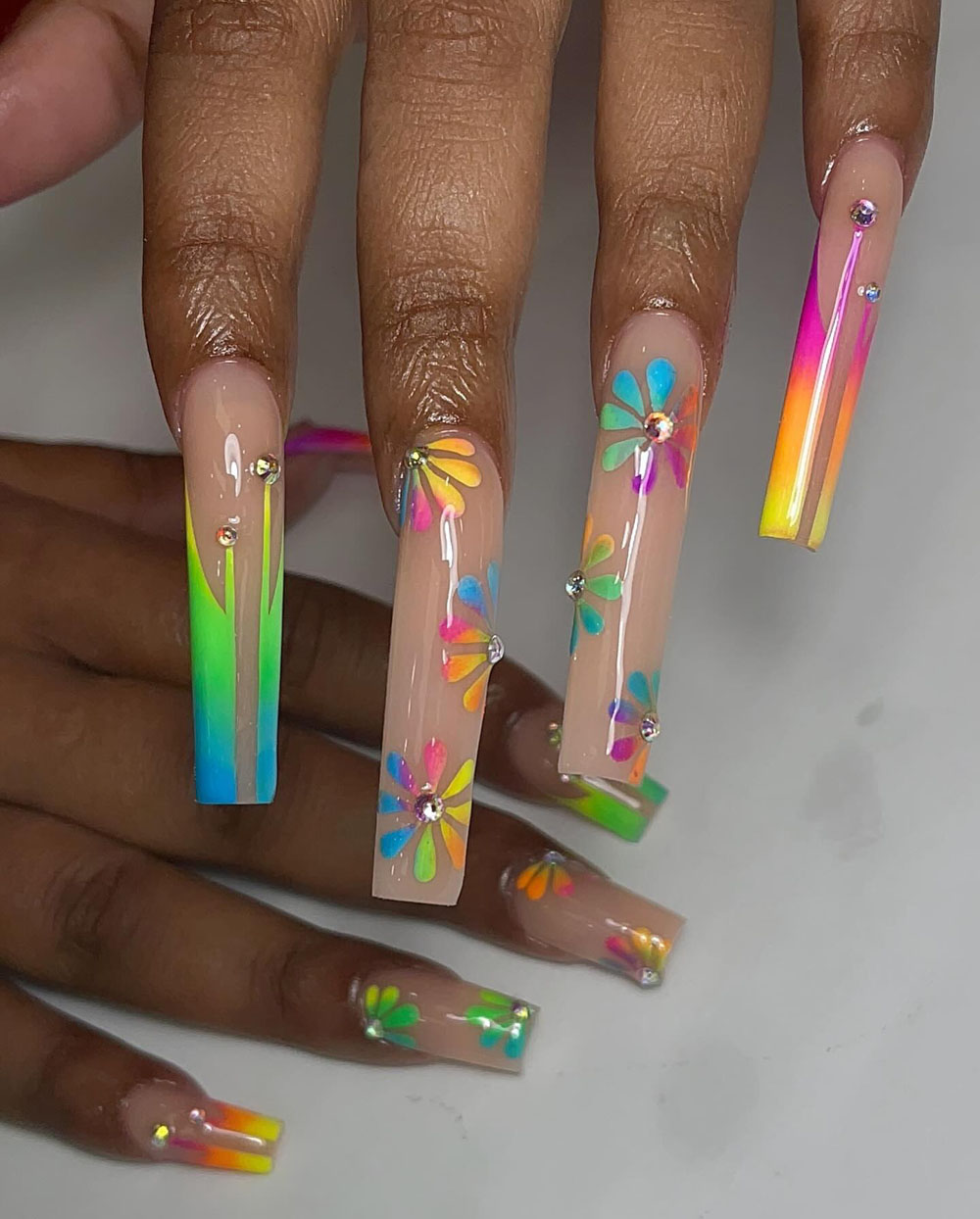 23+ Best Fall Acrylic Coffin Nail Ideas - Best Status Pics