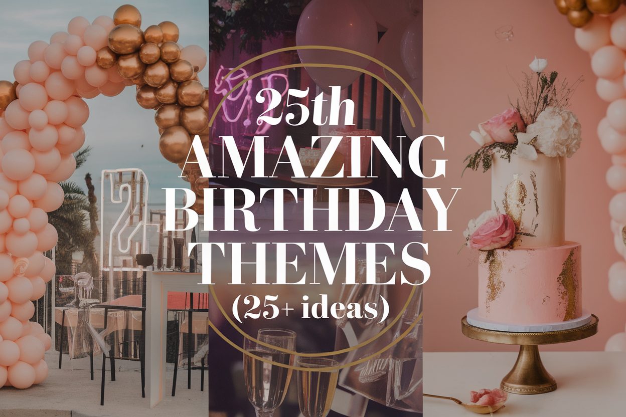 25+ Amazing 25th Birthday Themes for an Unforgttable Party - Best ...