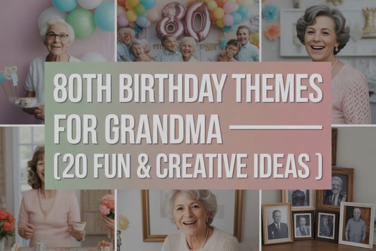 20 Fun & Creative 80th Birthday Themes for Grandma - Best Status Pics