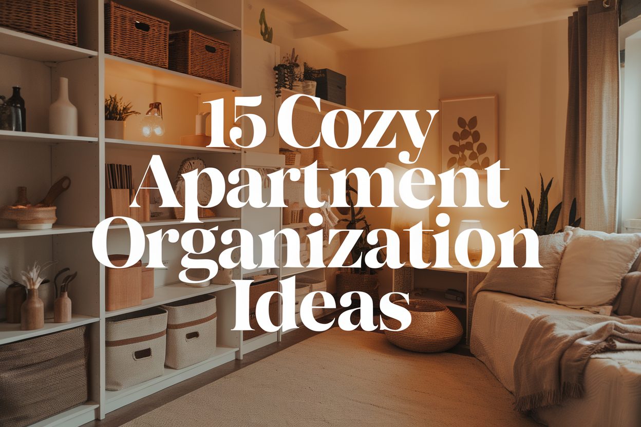 15 Cozy Apartment Organization Ideas - Best Status Pics