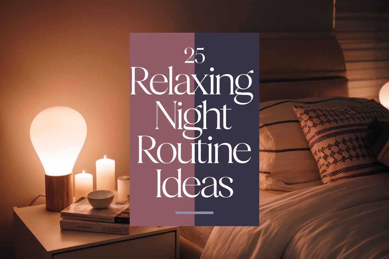 25 Relaxing Night Routine Ideas for Better Rest - Best Status Pics