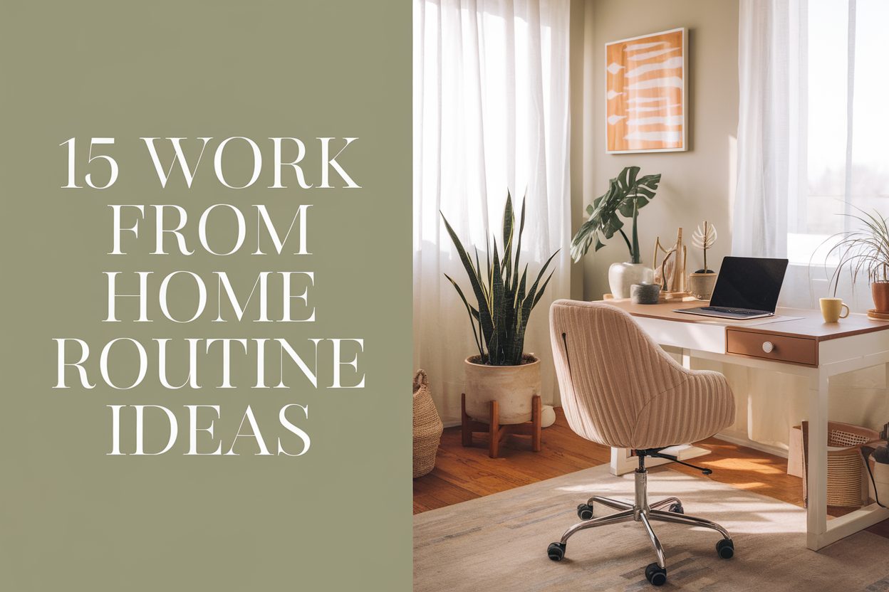 15 Work From Home Routine Ideas for Focused Days - Best Status Pics ...