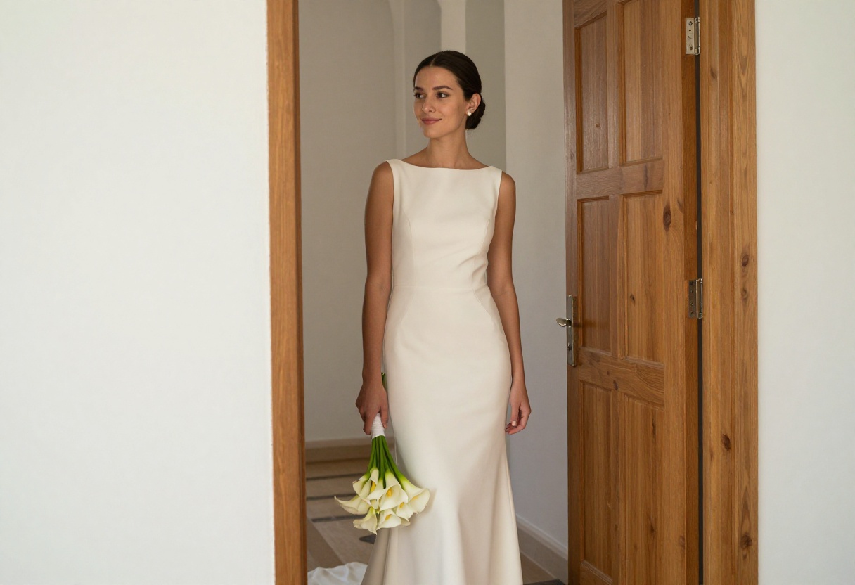 10 Straight Wedding Dress Outfit Ideas for Sleek Chapel Style - Best ...